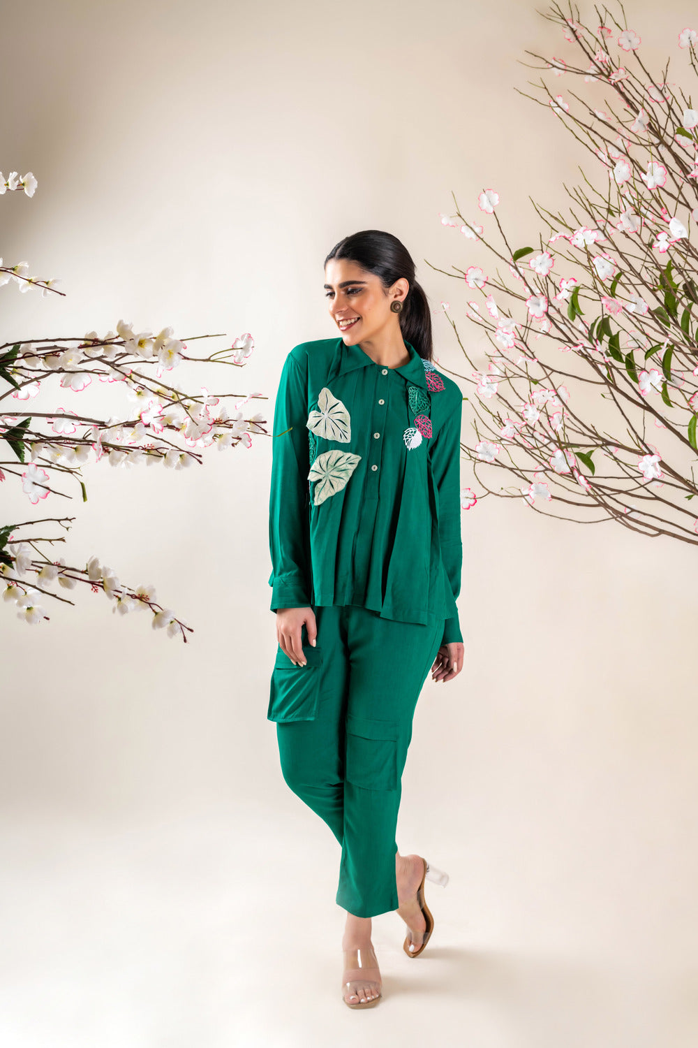 Jade Oasis Co-ord Set – Saahra