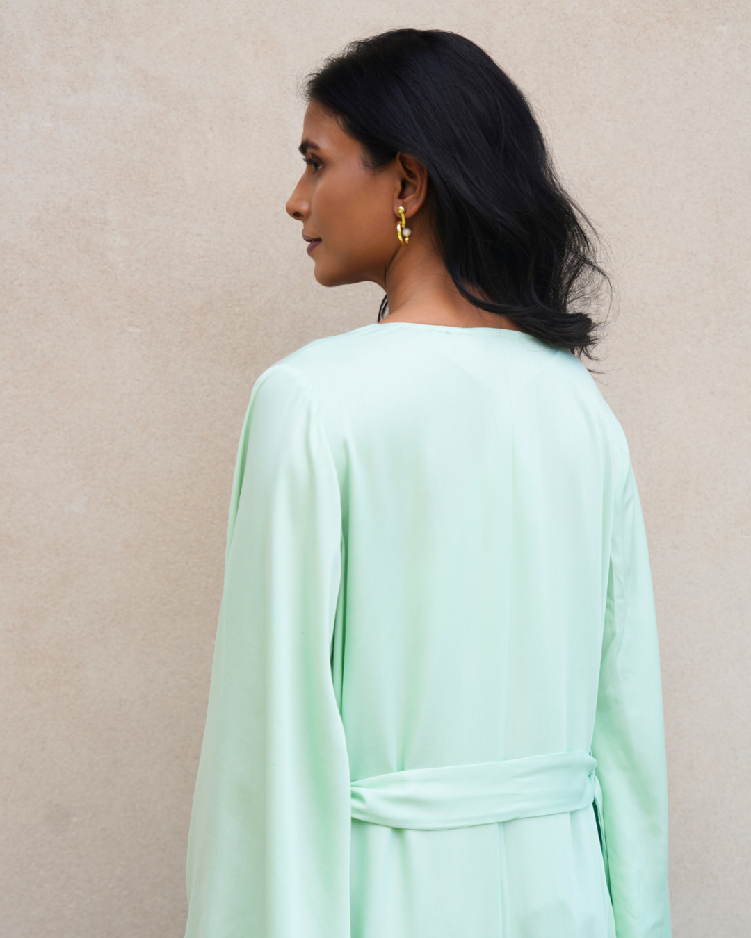 Sage Green Robe – Saahra