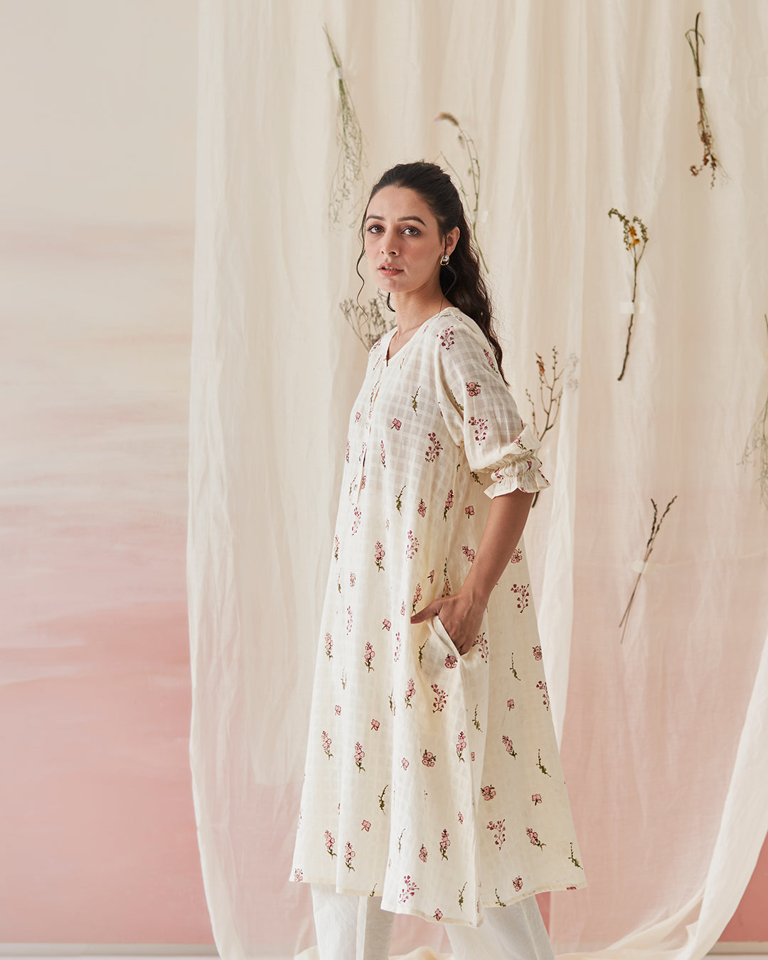 Nia Cream Co-ord Set – Saahra