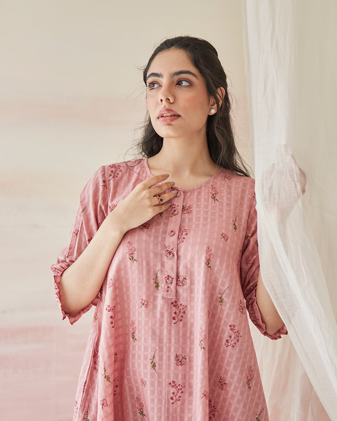 Nia Pink Co Ord Set Saahra
